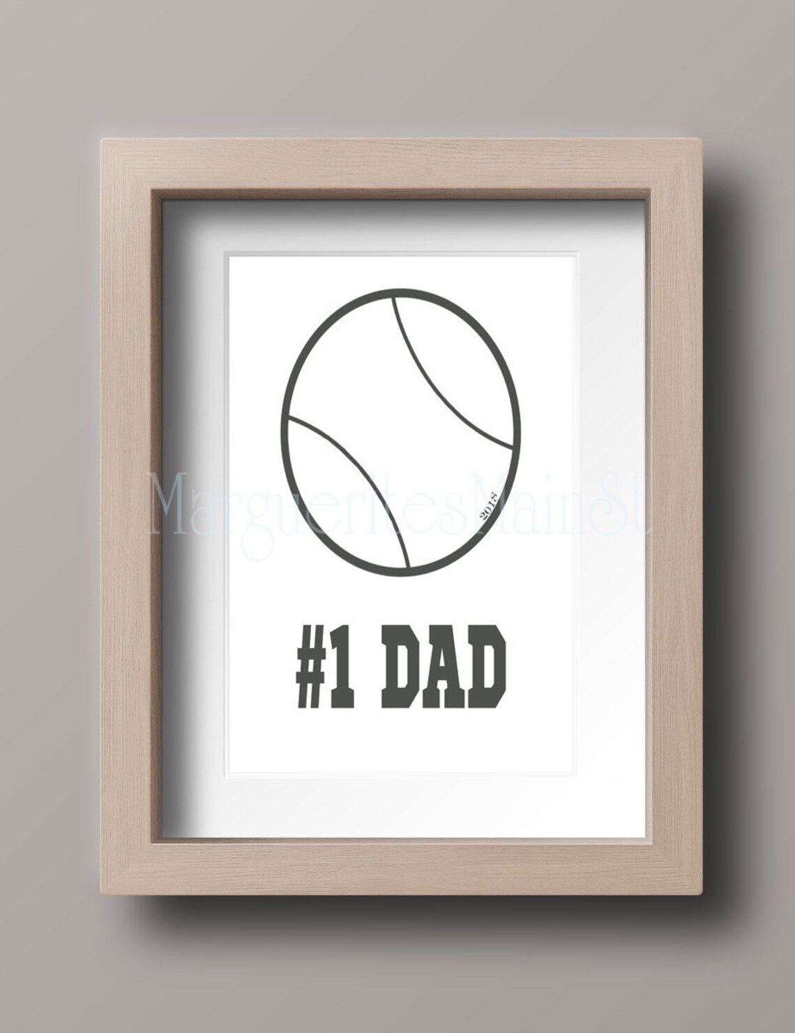 DIY Fingerprint Baseball Art 1 Dad Gift from Kids | Etsy