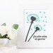 Custom Wording DIY Dandelion Fingerprint Art - Etsy