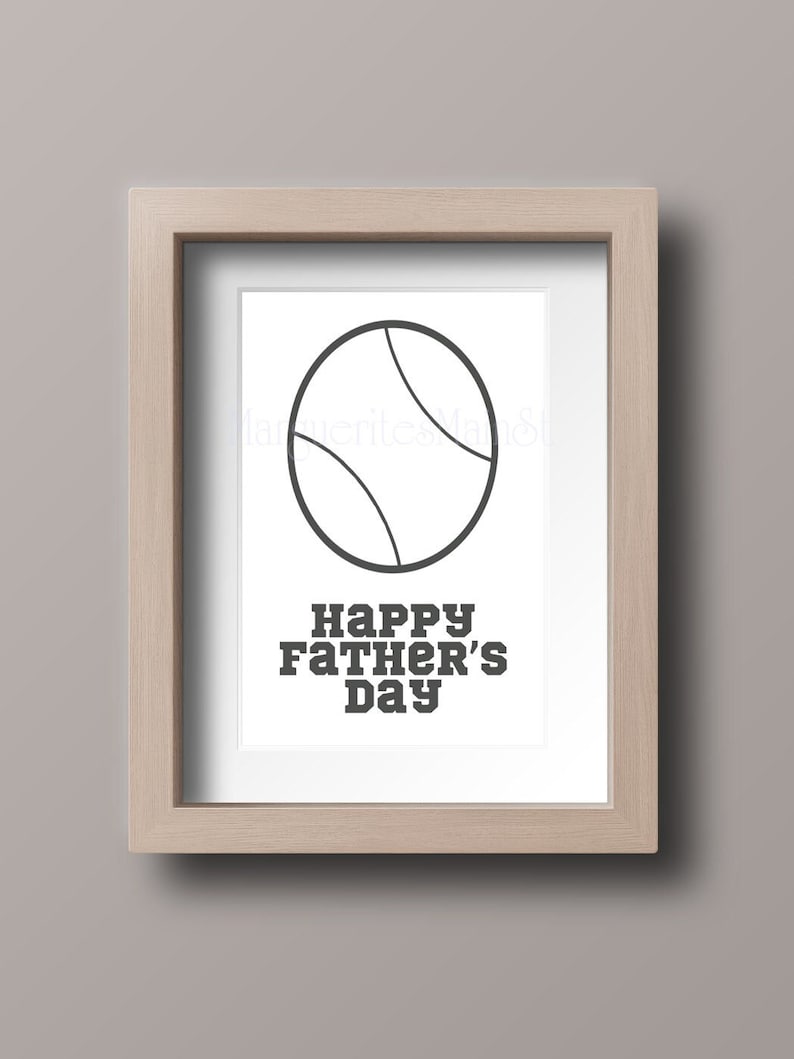 DIY Baseball Fingerprint Art Baseball Father's Day Gift - Etsy