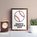DIY Baseball Fingerprint Art - Baseball Father's Day Gift From Kids ...
