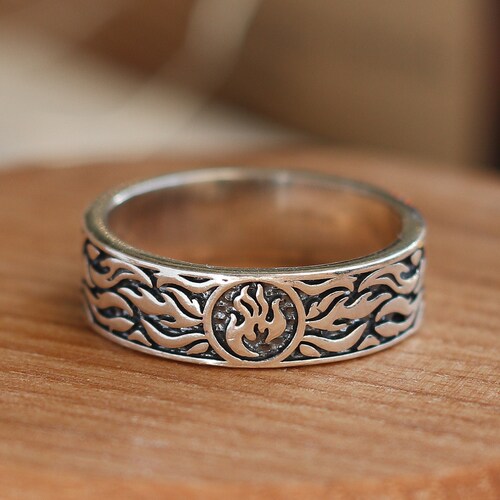 Four Elements Earth Ring Sterling Silver Oringo Celtic - Etsy