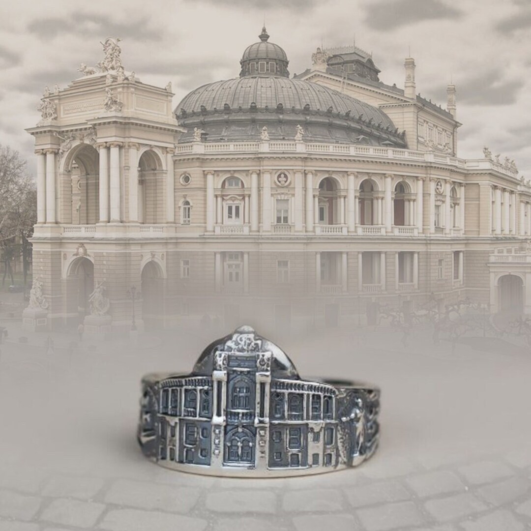 Odessa Opera House Ring, Sterling Silver, Oringo Ukrainian Cities ...