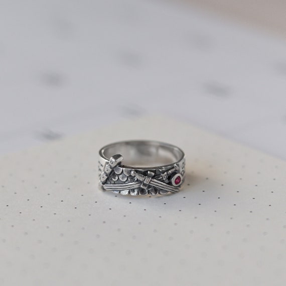 Tuesday Silver Ring: Attack and Defense Oringo Week | Etsy
