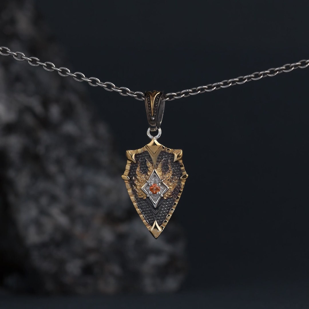Shield of the Knight Pendant, Sterling Silver, Oringo Meaningful ...