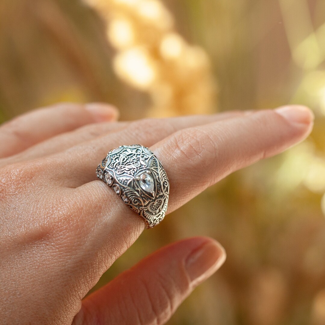 Bethlehem Signet Ring, Sterling Silver, Oringo Protective Jewelry, Made ...