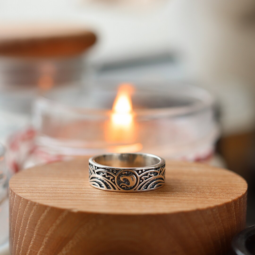 Four Elements Water Ring Sterling Silver Oringo Celtic - Etsy