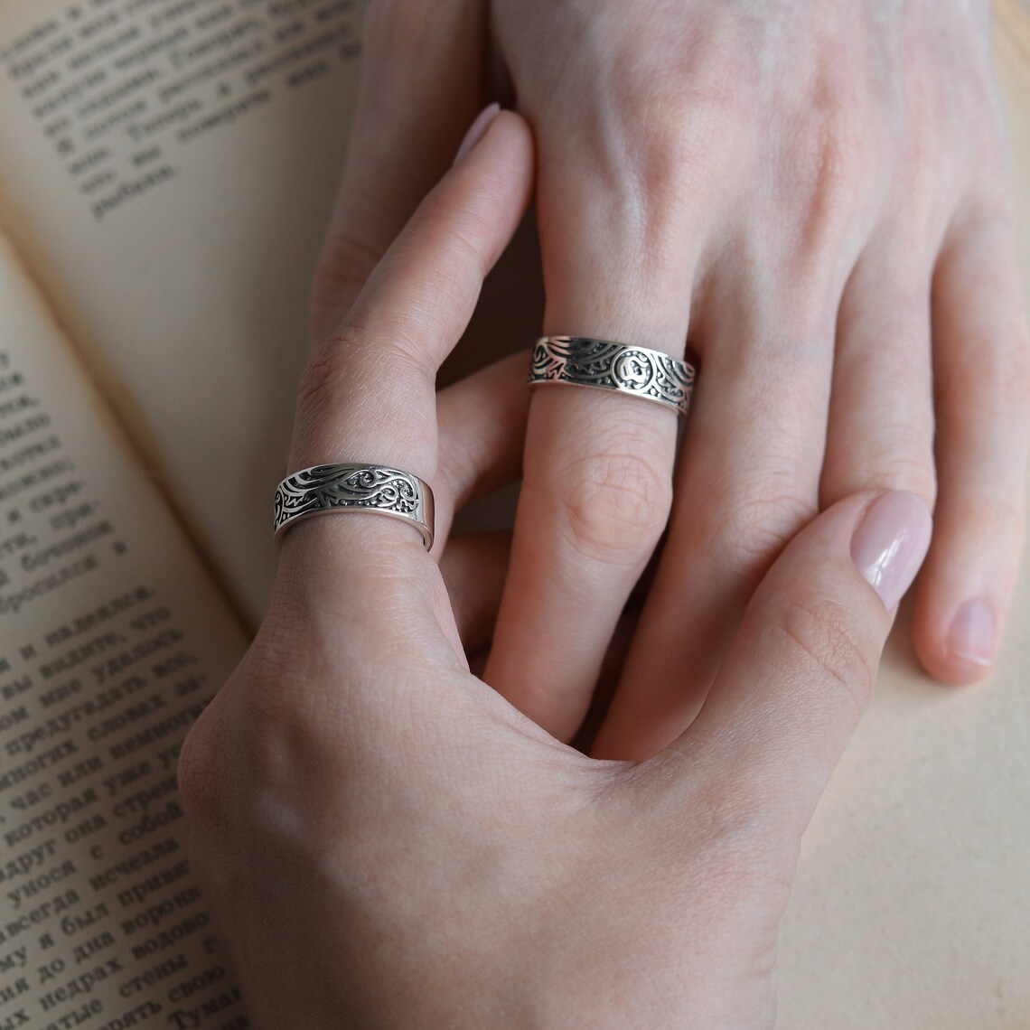 Four Elements Water Ring Sterling Silver Oringo Celtic - Etsy