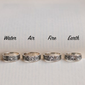 Four Elements Earth Ring, Sterling Silver, Oringo Celtic Jewelry, Made ...