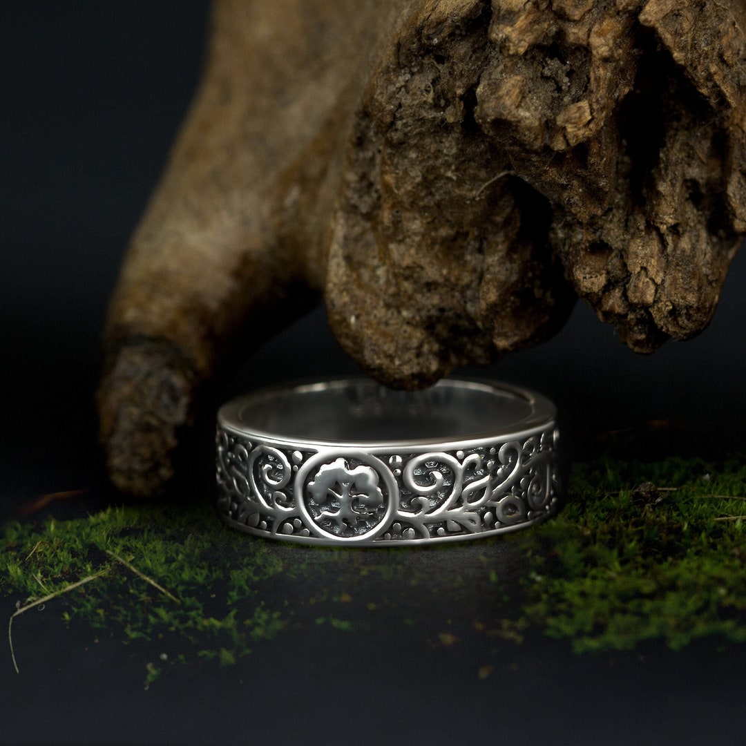 Four Elements Earth Ring, Sterling Silver, Oringo Celtic Jewelry, Made ...