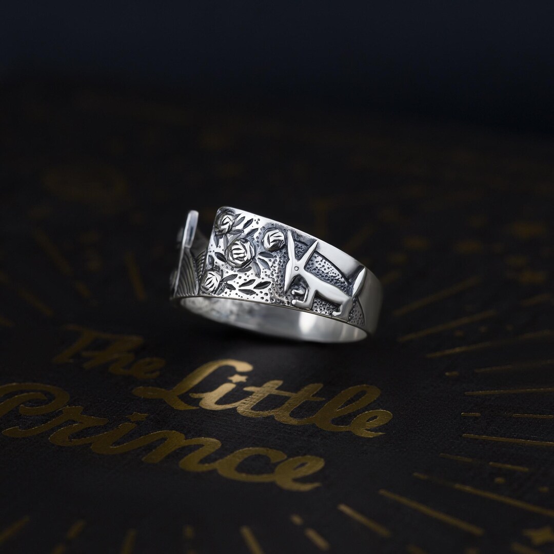 The Fox and the Little Prince Ring, Sterling Sliver, Oringo Fantasy ...