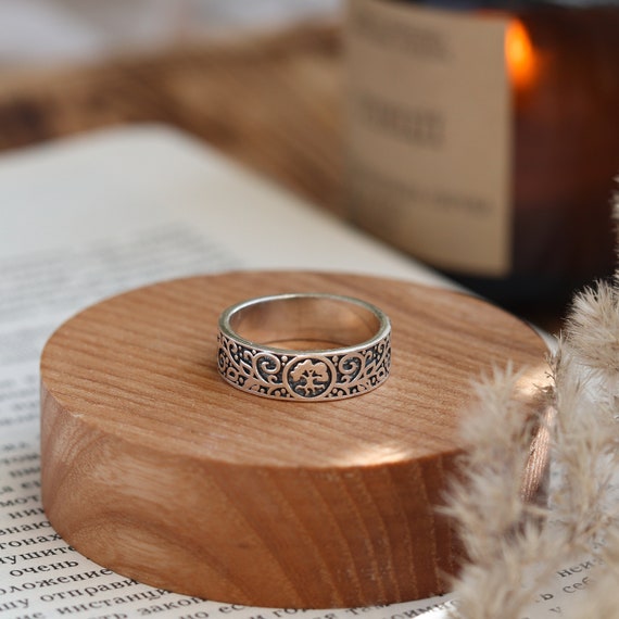 Four Elements Earth Ring Sterling Silver Oringo Celtic - Etsy