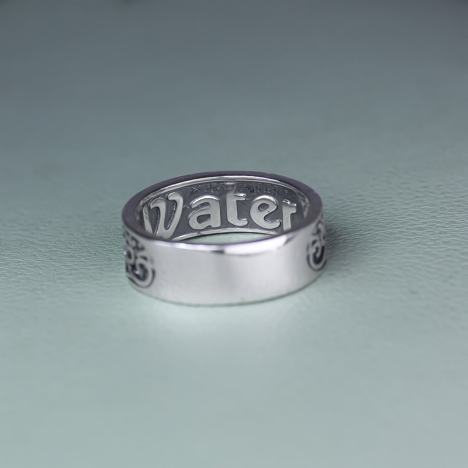 Four Elements Water Ring Sterling Silver Oringo Celtic - Etsy