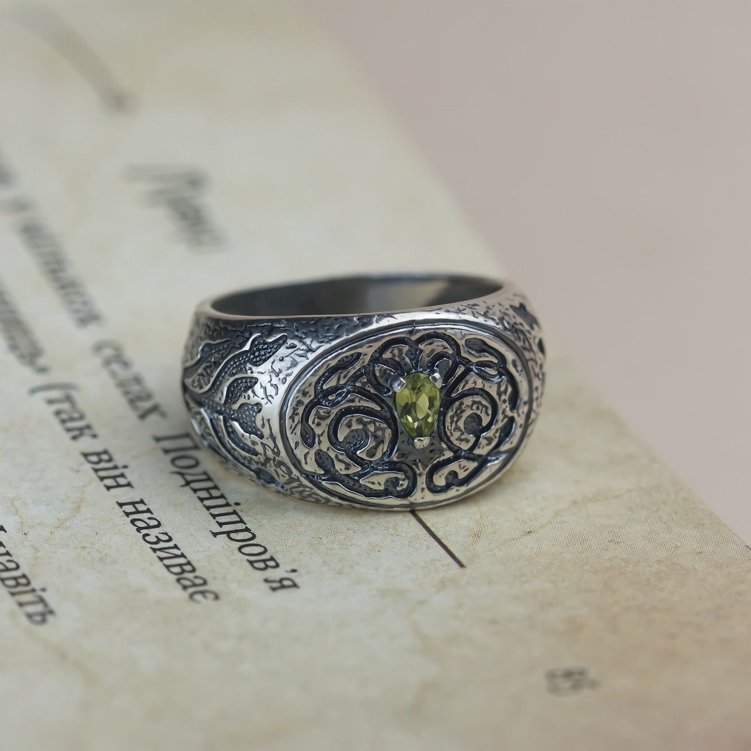 Willow Fairy Ring Inspired by Lesya Ukrainka, Sterling Silver, Oringo ...