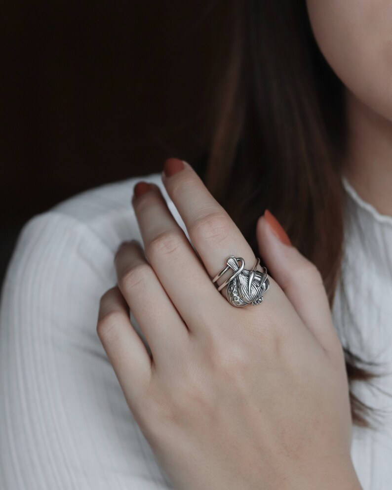 Garlic aka Vampire Hunter silver ring | Etsy