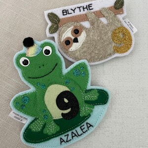 Frog Birthday Badge, Personalised Frog Birthday Badge, Birthday Badge ...