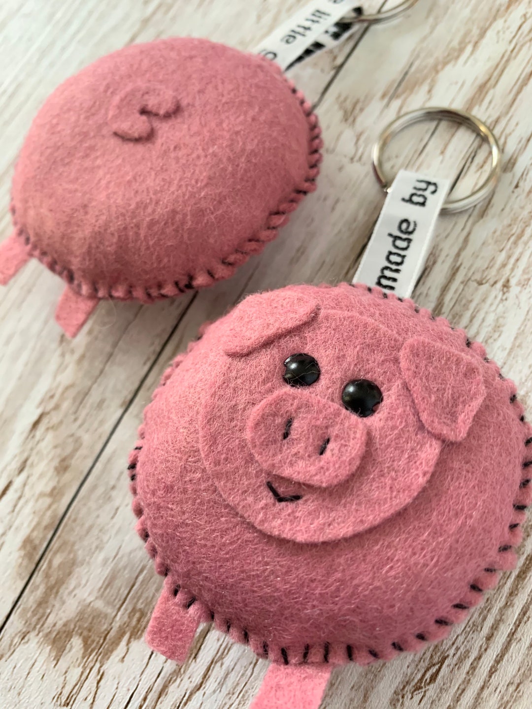Pig Keyring, Piggy Keyring, Pig Keychain, Piggy Keychain, - Etsy