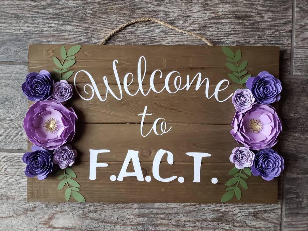 Large Custom Name Wood Plaque 3D Flower Wall Art Home Decor | Etsy