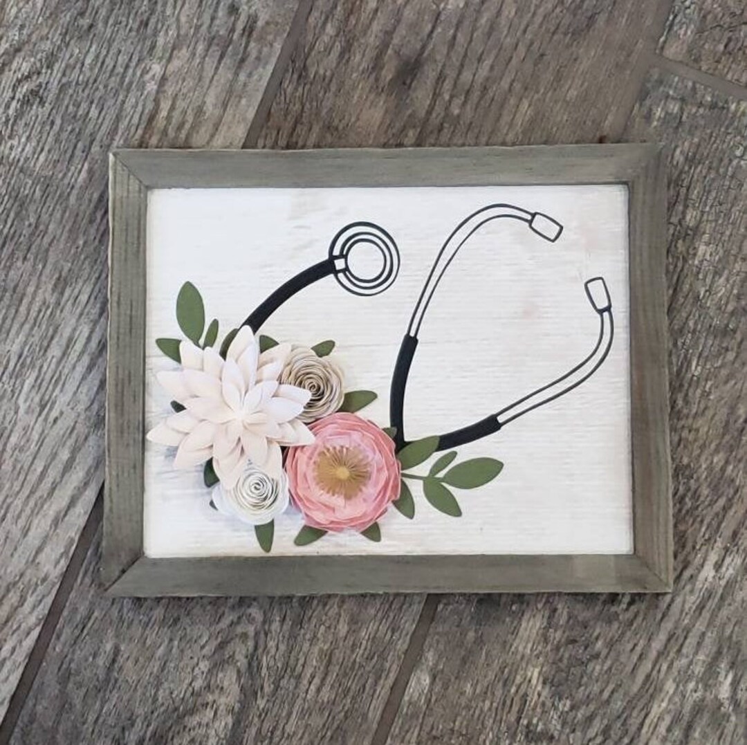 Stethoscope Wall Art | Healthcare Worker Home Decor | Nurse Office ...