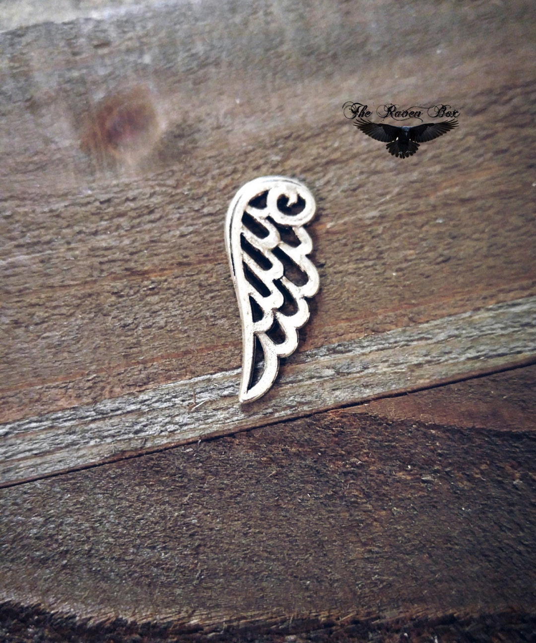 6 Angel Wing Charms Filigree Antiqued Silver Double Sided Wholesale ...