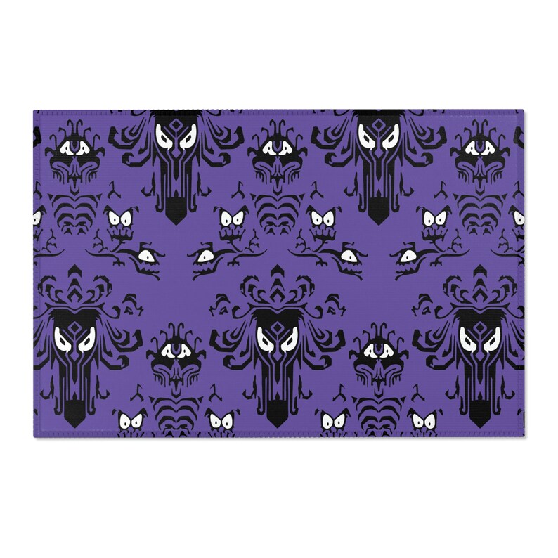 Haunted Mansion Wallpaper Area Rugs - Etsy