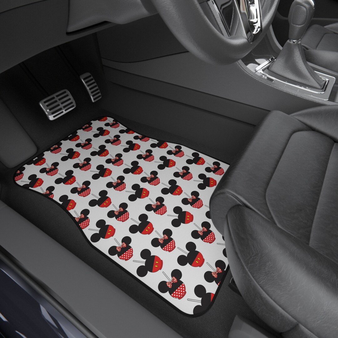 Mickey and Minnie Candy Apple Car Mats set of 4 - Etsy