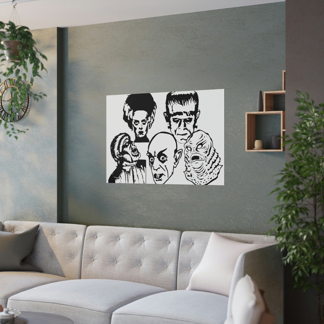 Classic Horror Movie Satin Posters 210gsm - Etsy