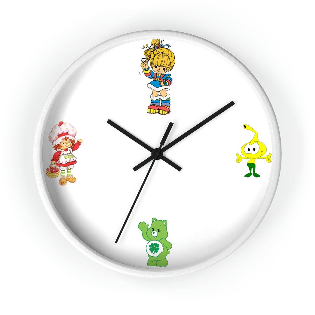80's Cartoon Wall Clock - Etsy