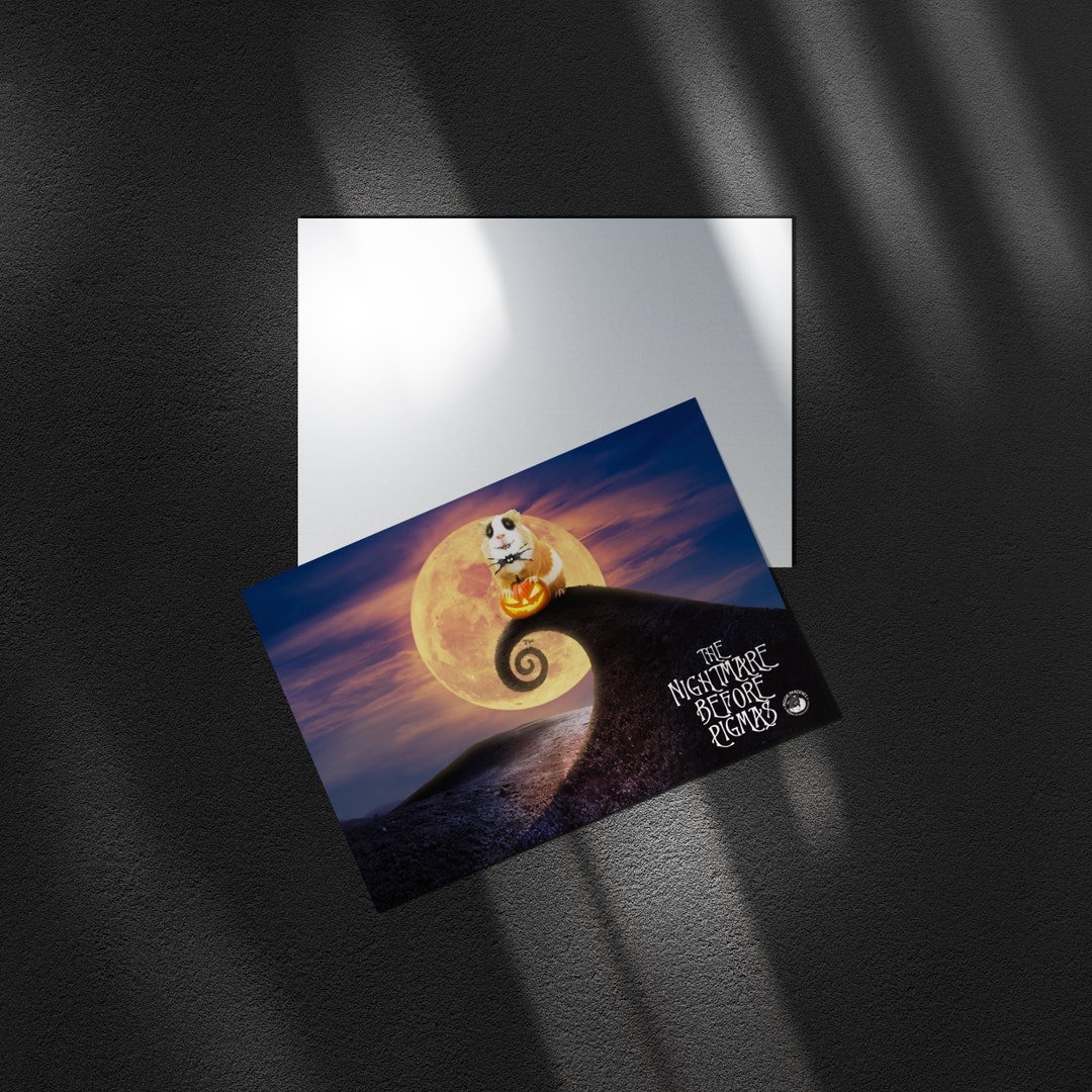A5 Postcard A NIGHTMARE BEFORE PIGMAS - Etsy