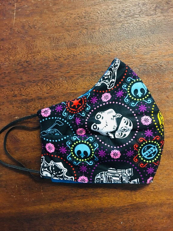 Star Wars Sugar Skull Print Star Wars Face Mask Fun Print | Etsy