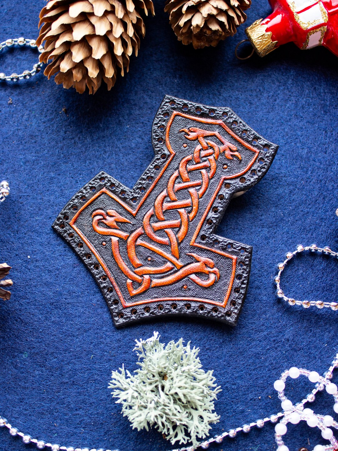 Thor's Hammer Patch Leather Fan Patch Valentine's Day - Etsy