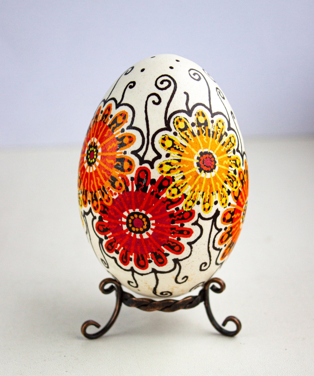 Ukrainian Easter Egg Goose Egg Pysanky, Decorated Egg Easter Presents ...