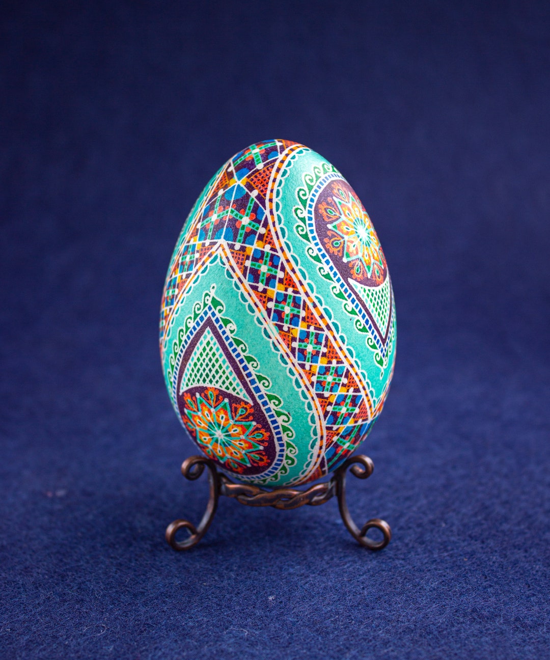 Ukrainian Easter Egg Goose Egg Pysanky, Decorated Egg Easter Presents ...