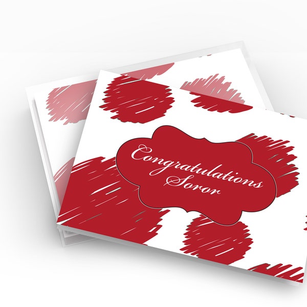 Delta Sigma Theta Congratulations Card - Etsy