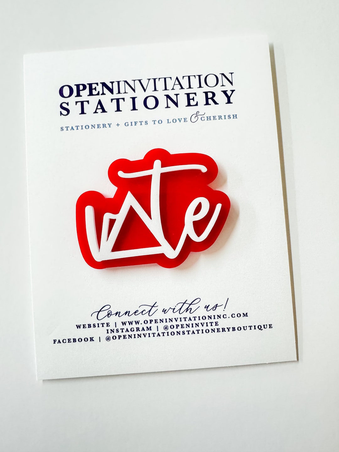 Go Vote! | Red and White Acrylic Lapel Pin | Delta Sigma Theta ...