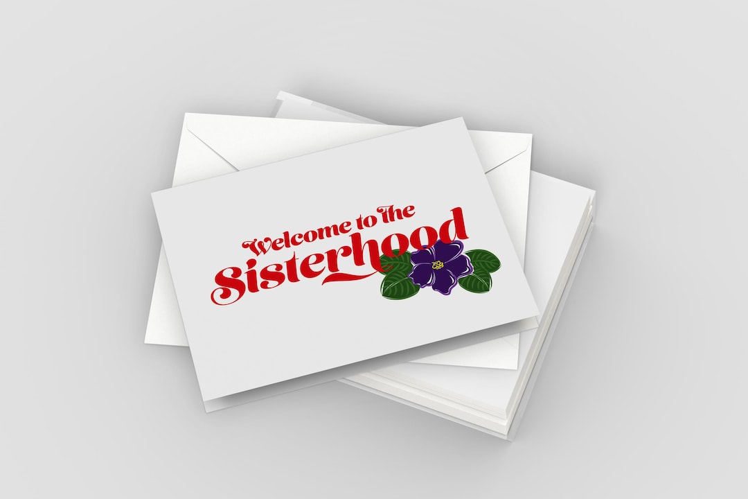 Sorority Greeting Cards | Welcome to the Sisterhood | Delta Sigma Theta ...