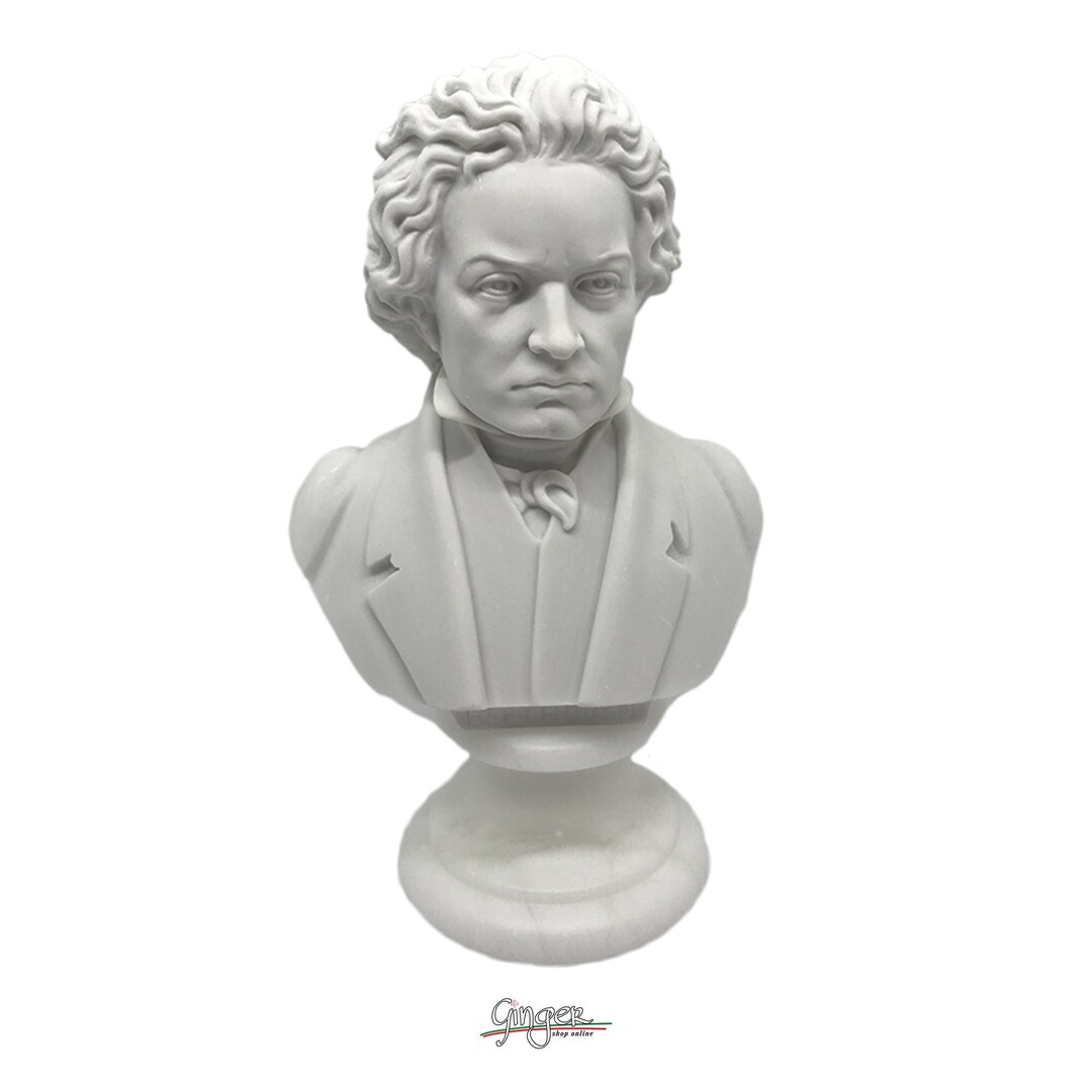 Musicians - Bust of Beethoven With Alabaster Base - Etsy