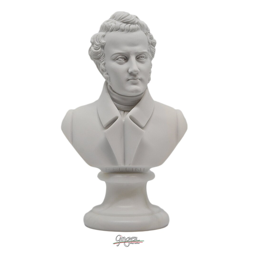 Musicians Bust of Bellini With Alabaster Base - Etsy