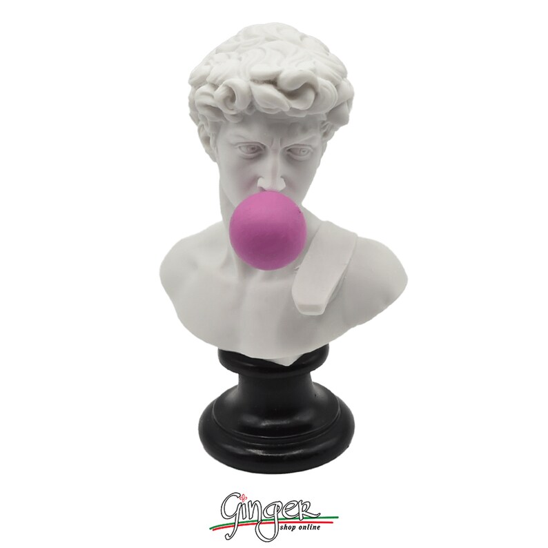 Bust of Michelangelo's David With Bubble Gum | Etsy