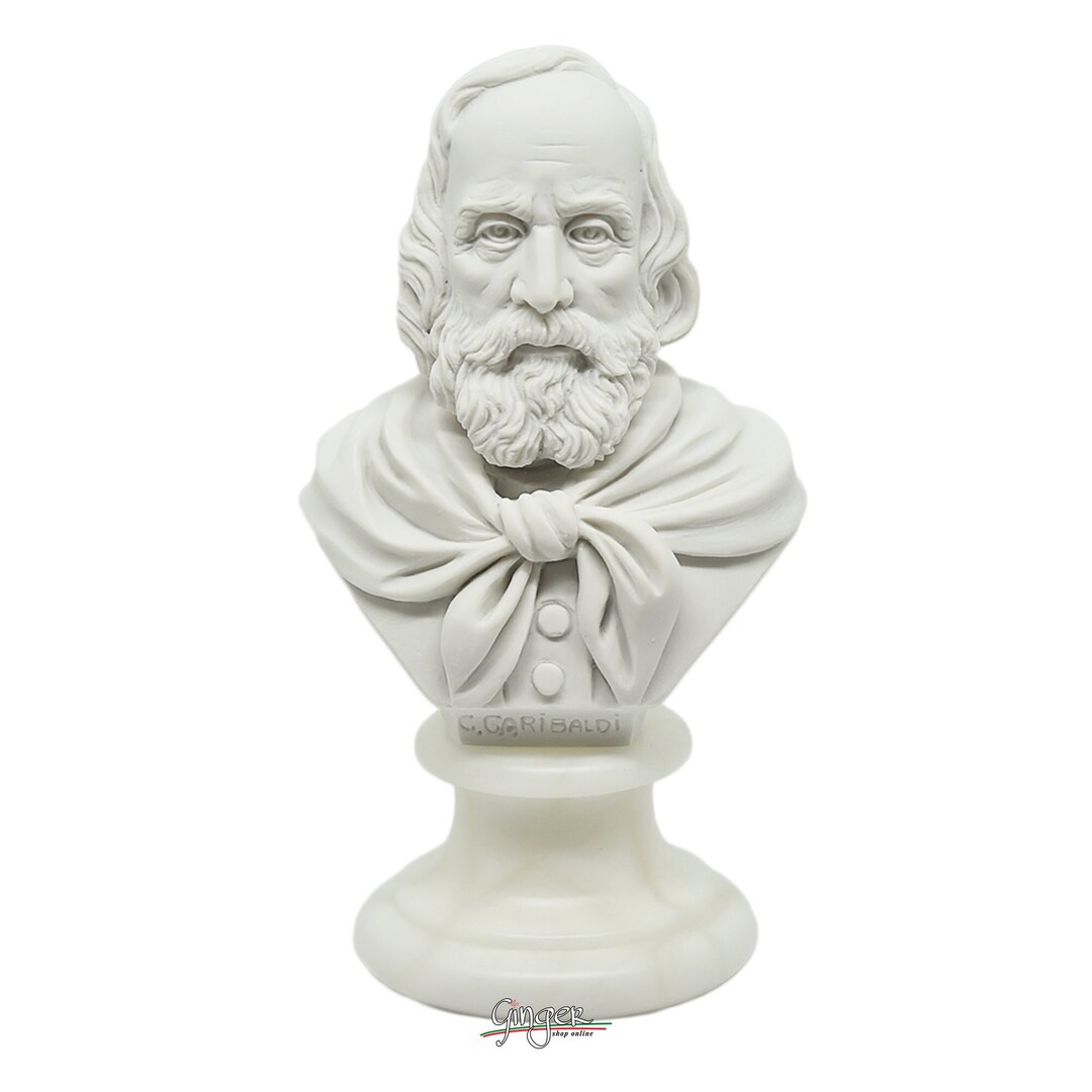 Famous People Bust of Garibaldi With Alabaster Base - Etsy