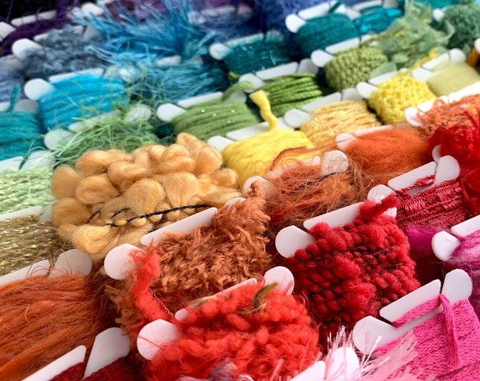 10/20/30 Sample Customizable Grab Bag: Two Yd. Novelty Fiber Art Yarns ...