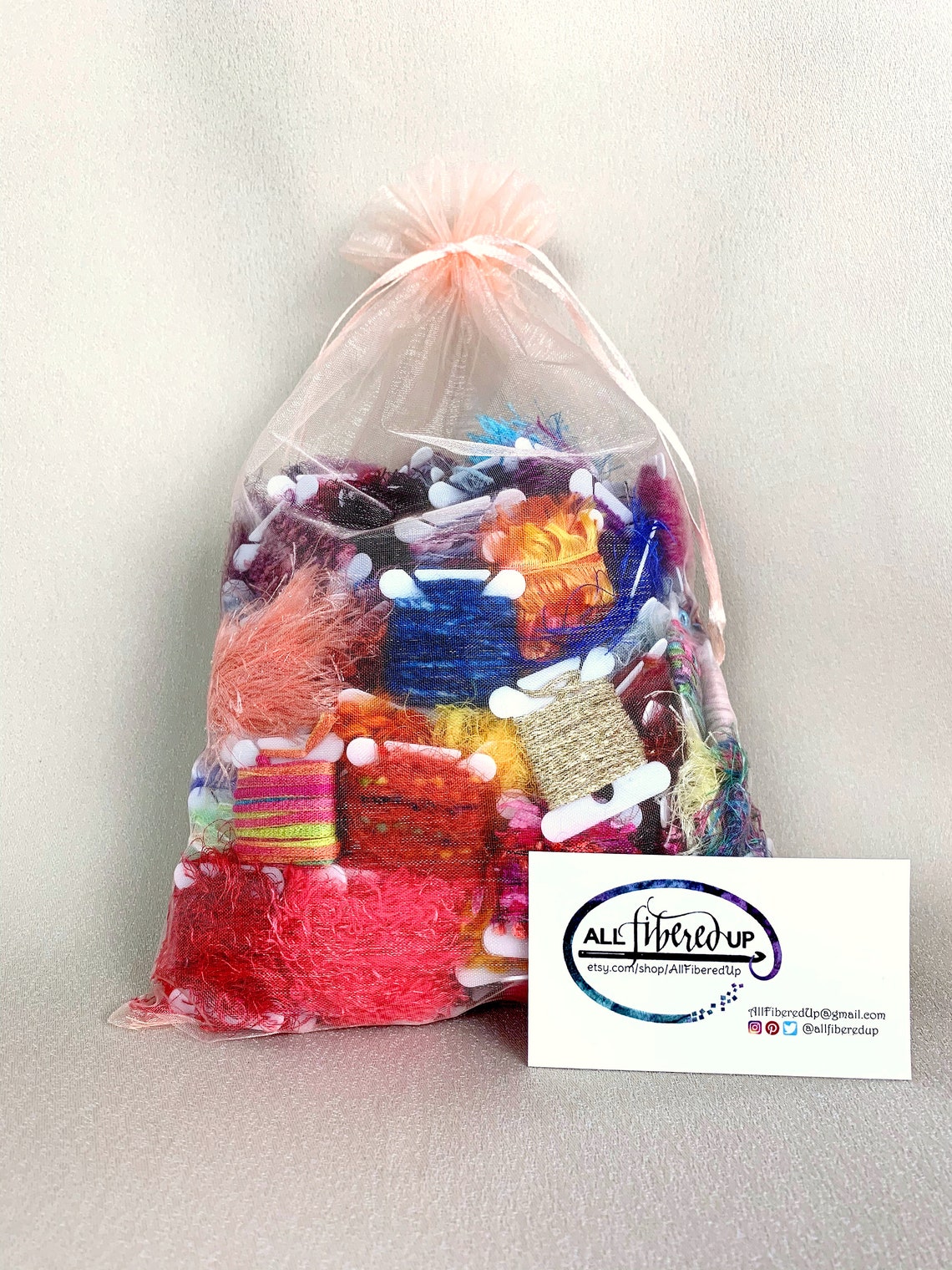 Deluxe Art & Craft Yarn Grab Bag 100 2-yard Fiber Yarn | Etsy