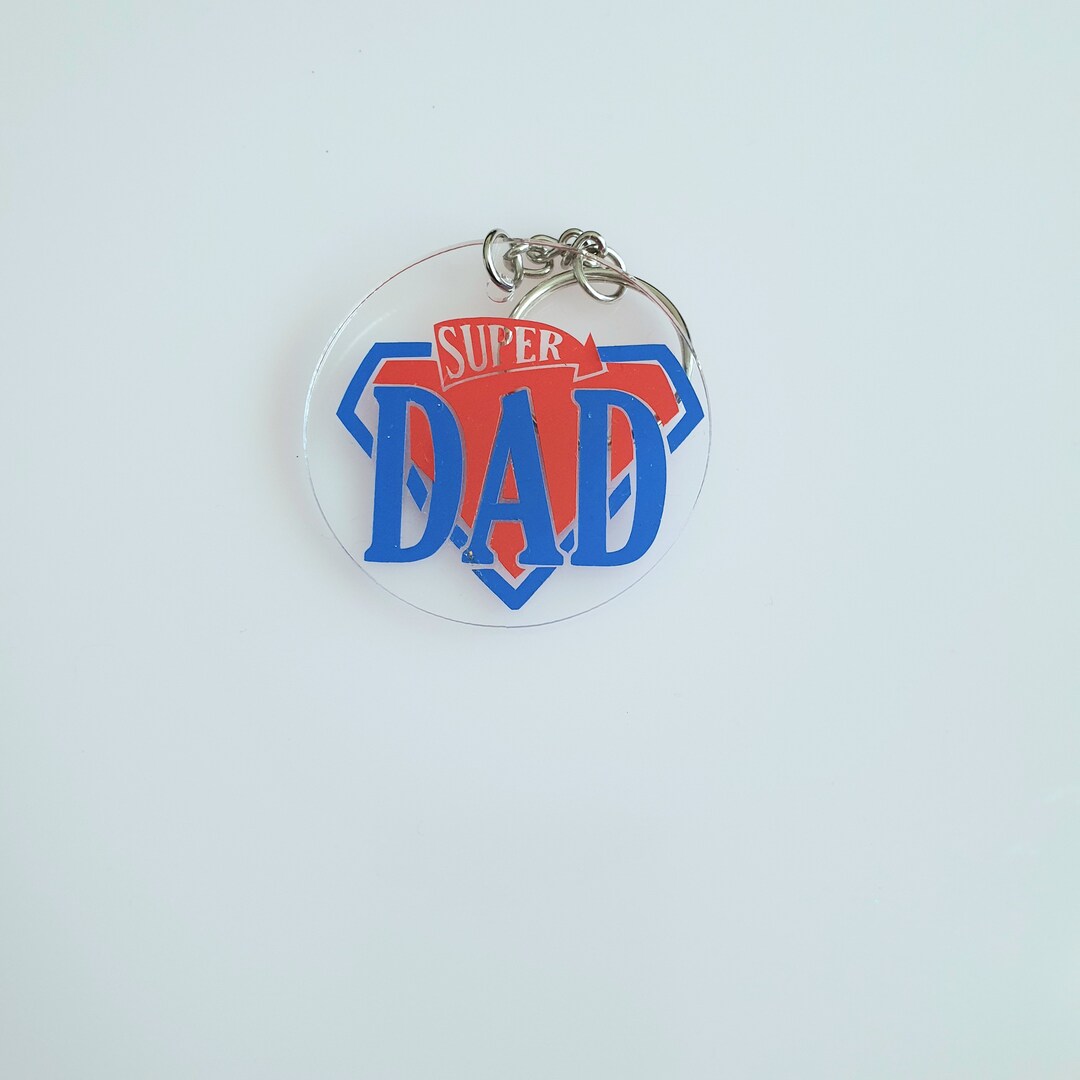 Super Dad Key Chain Super Dad Key Ring Super Dad Gift Super - Etsy UK