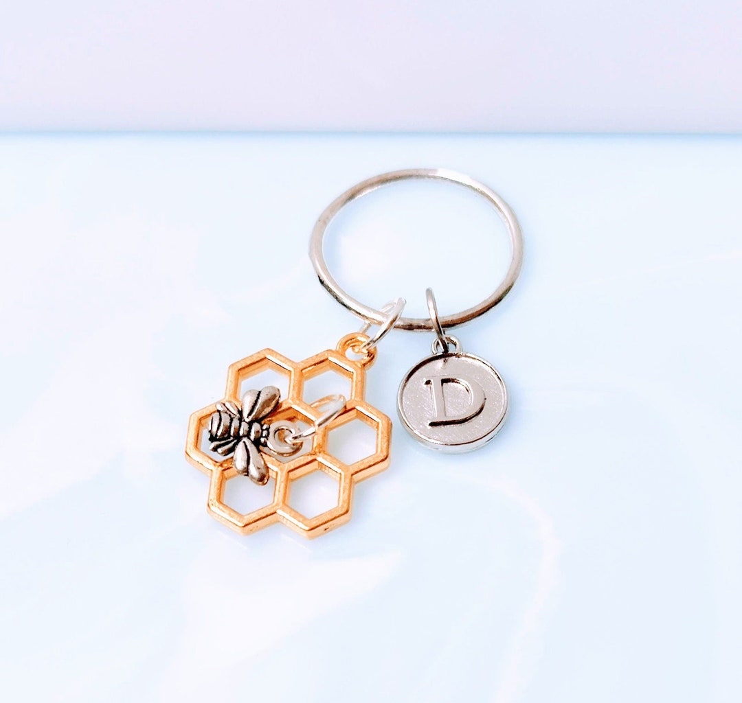 Bee Beehive Keyring Bee Hive Keychain Bee Gift Bee Keyring - Etsy UK