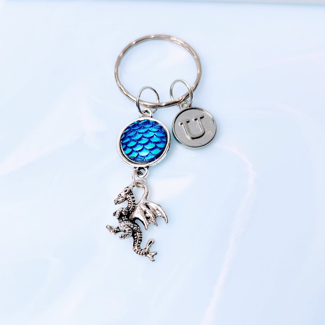 Dragon Key Ring, Dragon Scale Key Ring, Fantasy Gift, Dragon Gift ...