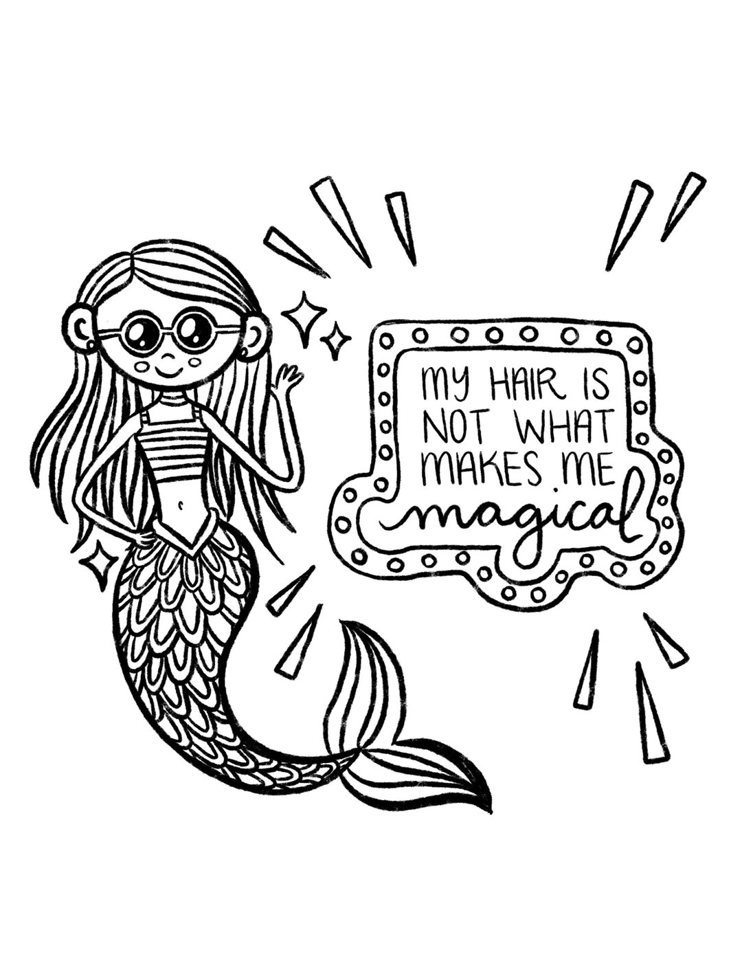 Magical Mermaids - Coloring Pages - Etsy