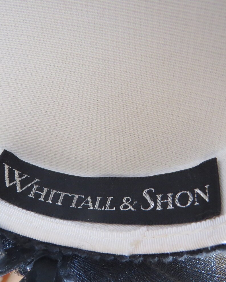 Whittall and Shon Fascinator Hat. Black With Rhinestones and Sequins ...