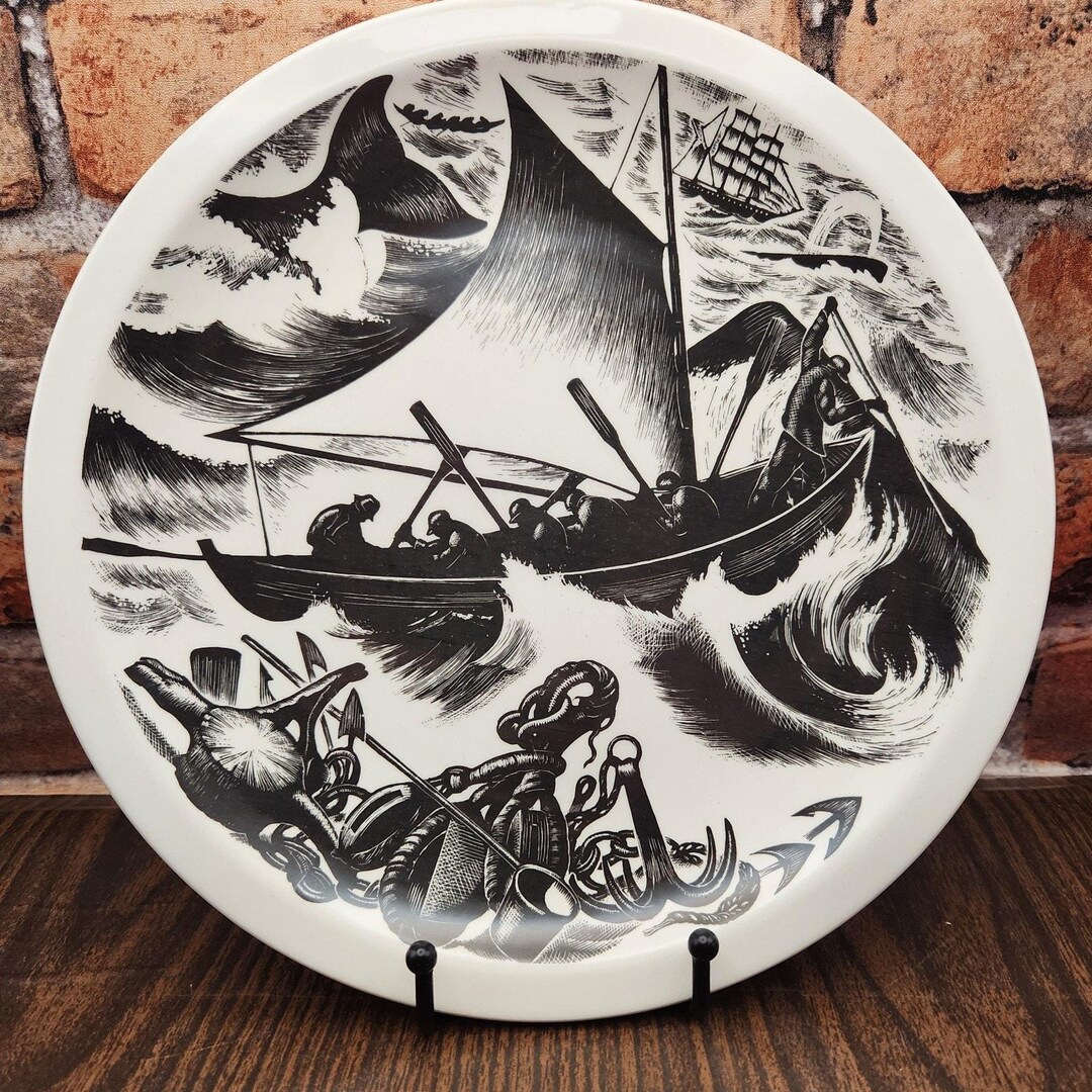 Wedgwood Clare Leighton “whaling” Plate New England Industries England ...