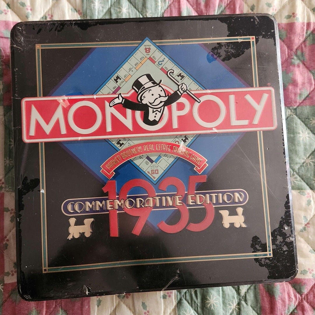 Parker Brothers Monopoly 1935 Commemorative Edition Metal Box Sealed ...