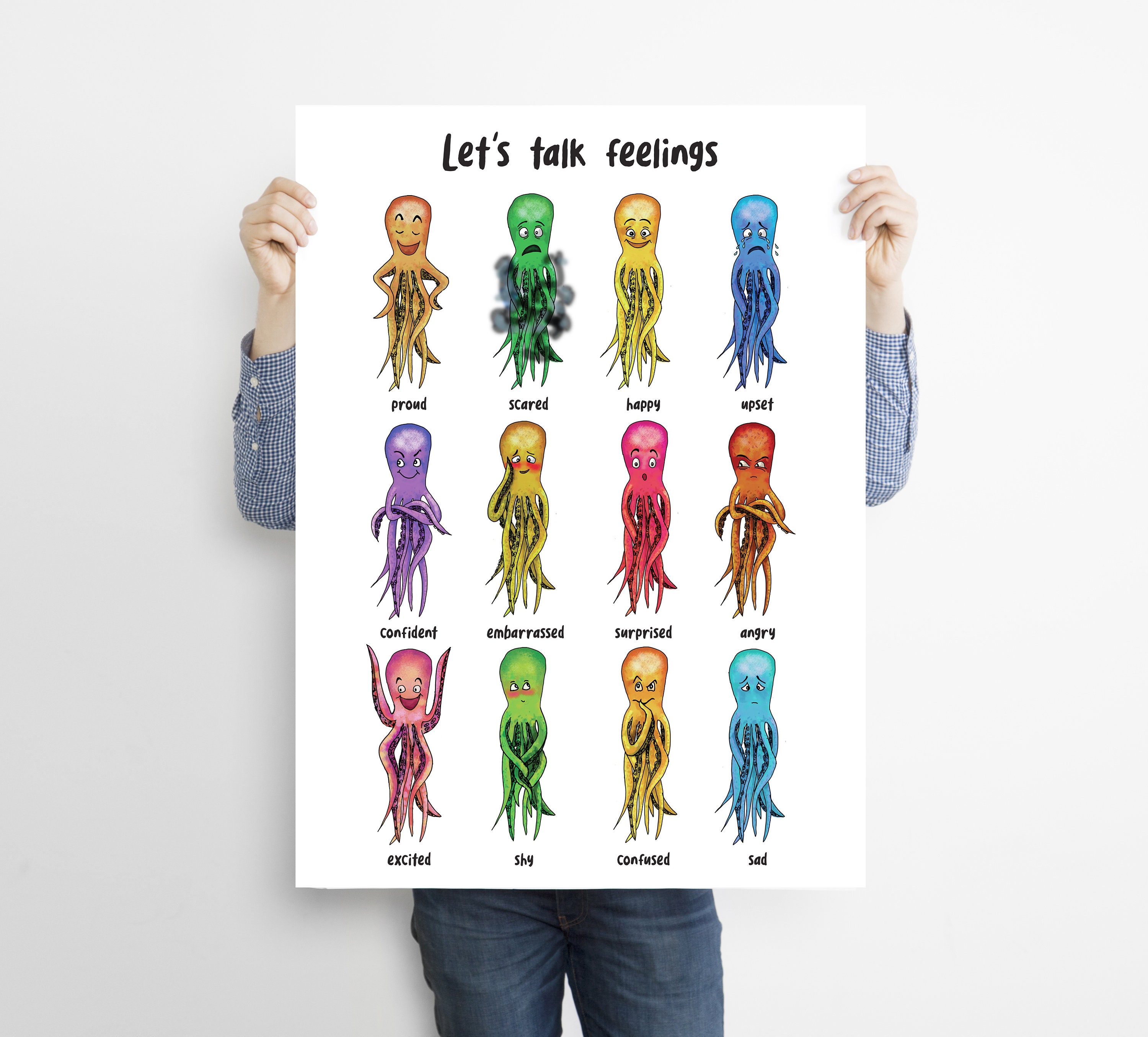 Feelings & Emotions Poster, Mindfulness, Emotional Well Being - Etsy ...