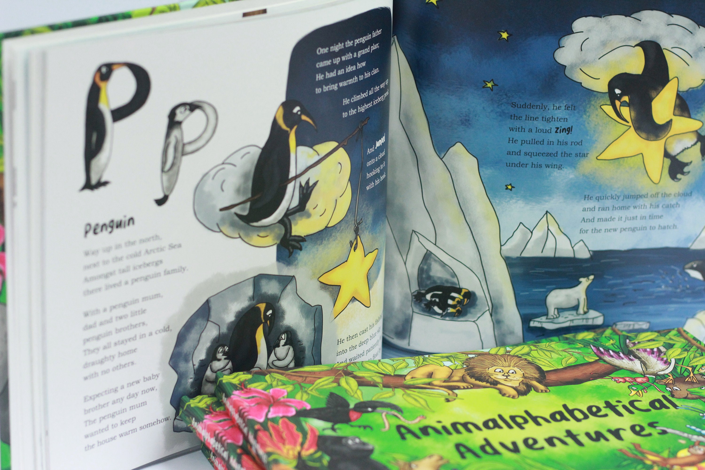 Animal Alphabet Poster A2 Size With a Book - Etsy